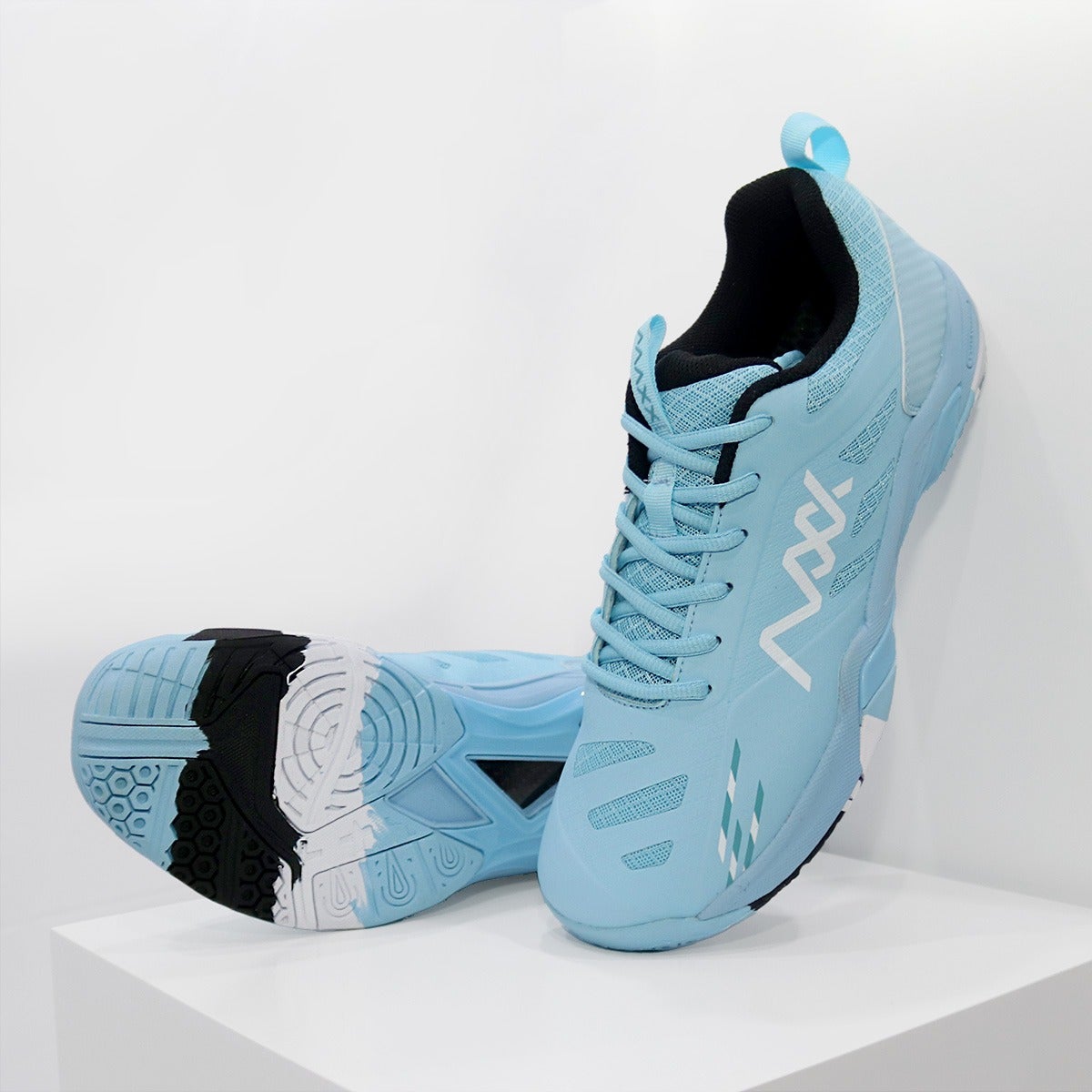 Maxx X-Cushion Pro Shoes (Light Blue) | Badmintune Sport